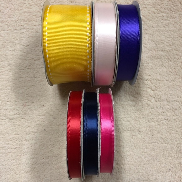 Offray | Office | Six Spools Of Ribbon Multiple Colors And Sizes ...
